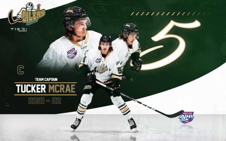 Tucker McRae to captain Okotoks Oilers in 2021-22 | Alberta Junior ...