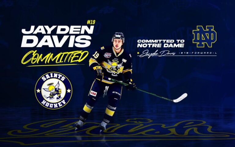 Jayden Davis Commits to the University of Notre Dame | Alberta Junior ...