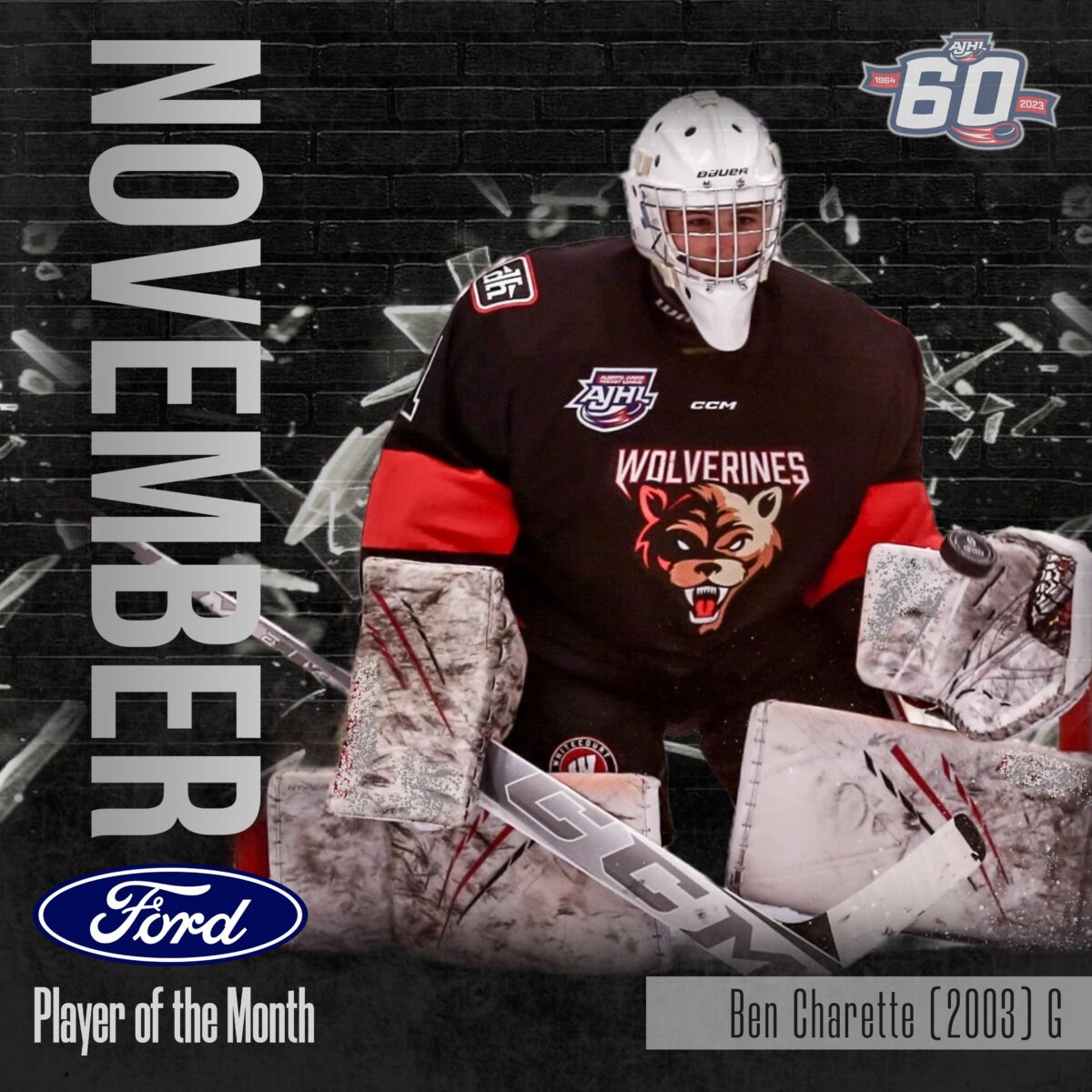 BEN CHARETTE NAMED ALBERTA FORD DEALERS AJHL PLAYER OF THE MONTH ...