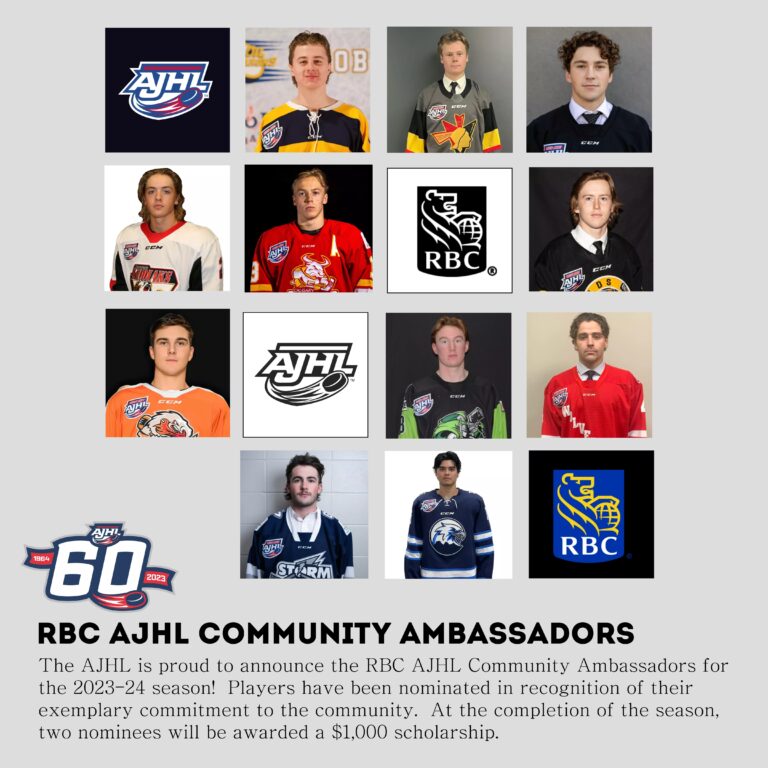 AJHL ANNOUNCES 2023-24 RBC COMMUNITY AMBASSADORS | Alberta Junior ...