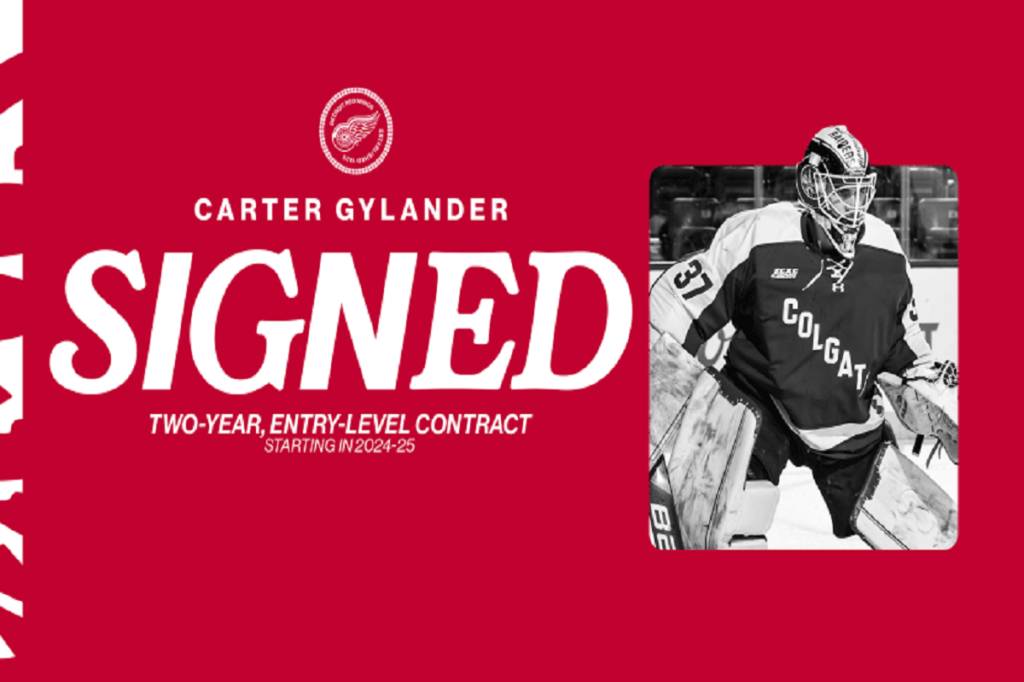 RED WINGS SIGN CARTER GYLANDER | Alberta Junior Hockey League